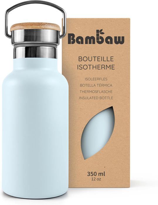 Gourde Isotherme 350Ml, Gourde Thermos Bleue, Gourde Enfant Inox ...