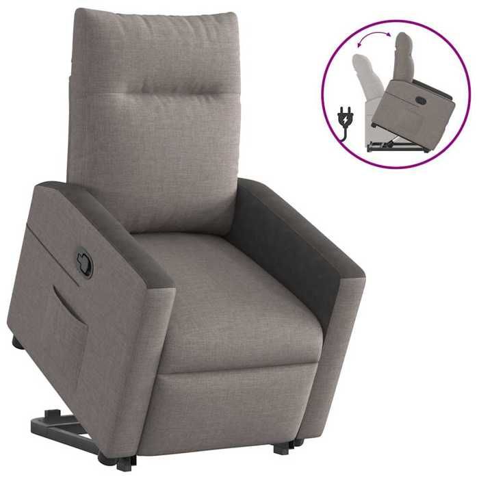 BONNIE®（Taupe）Fauteuil releveur - dossier inclinable/135 degrés - taupe ...