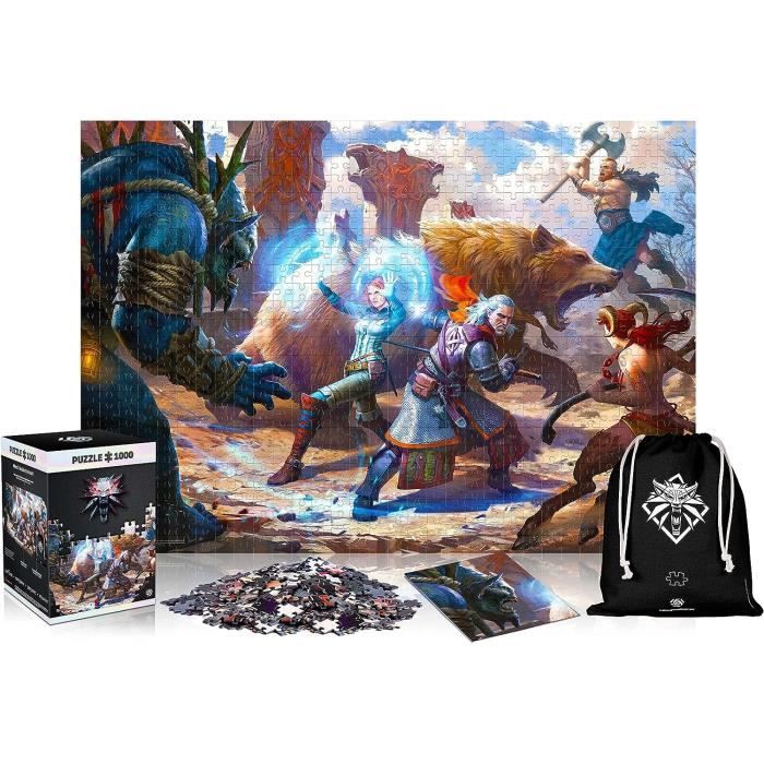 The Witcher 3: Wild Hunt Geralt & Triss In Battle | Puzzle 1000 Pièce ...
