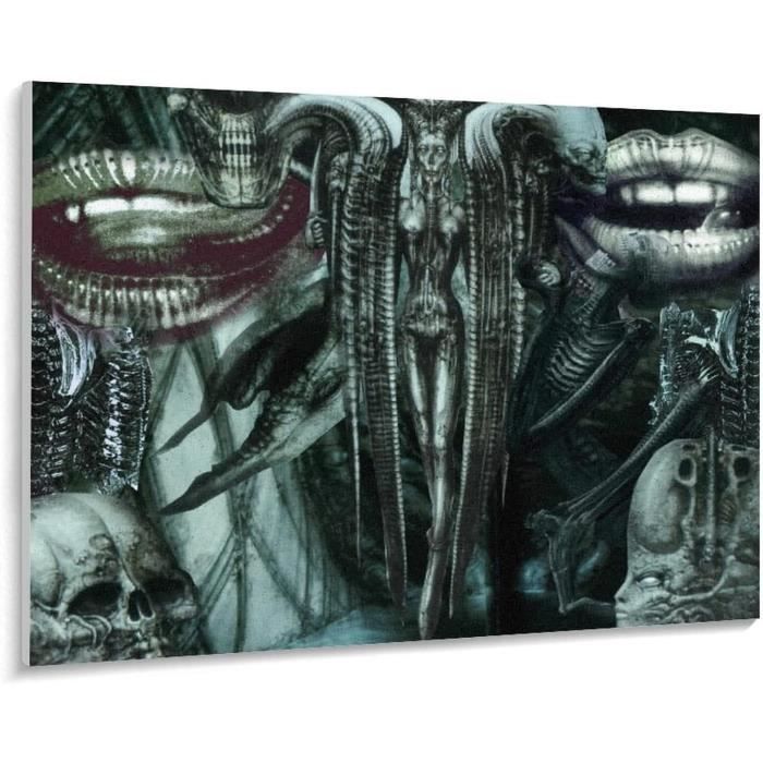 Hr Giger Li Ii Alien Horror Oeuvre Puzzle 1000 Pièces Puzzle En Bois ...