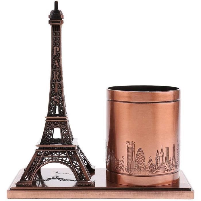 Porte-Stylo En Fer - Tour Eiffel - Modèle Pot À Crayons - Organisateur ...