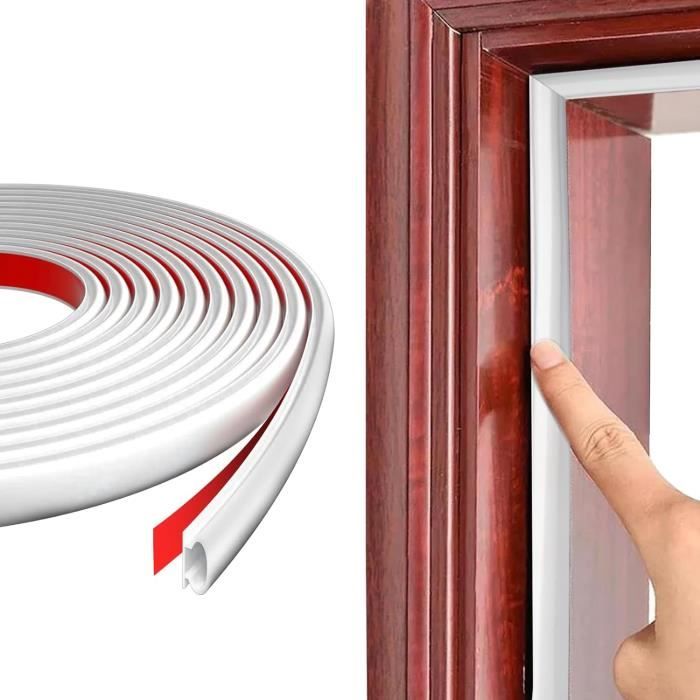 6M Blanc Isolation Porte, Joint Caoutchouc Fenetre Type D Joint De ...