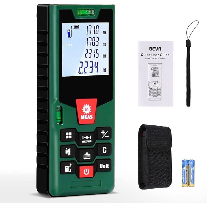 Télémètre Laser 40m High Precision Distance Lasermètre Digital Mesure ...