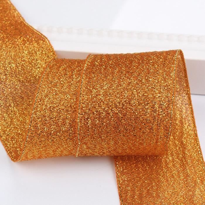 B0007010 6mm-25yards -Nouveau ruban en Satin à paillettes colorées 6-10 ...