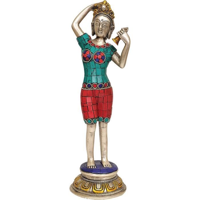 Exotic India Tara avec Cloche et Statue Dorje, Multicolore, 8,9 x 7,6 x ...