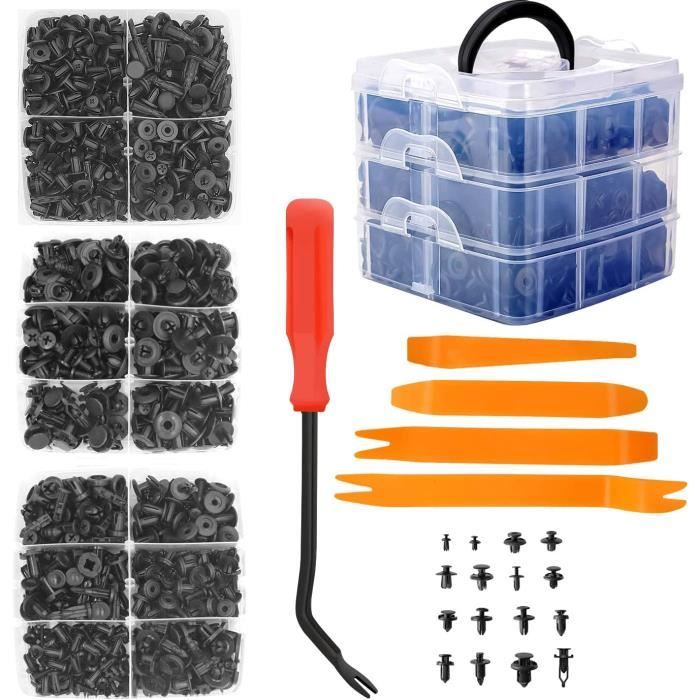620 Pcs Rivet Clips Plastique, Thanmoer Rivet Plastique Fixation de ...
