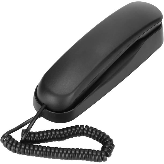 Téléphone Filaire Fixation Murale Téléphone Fixe,Téléphone Domestique Filaire De Bureau Pour ...