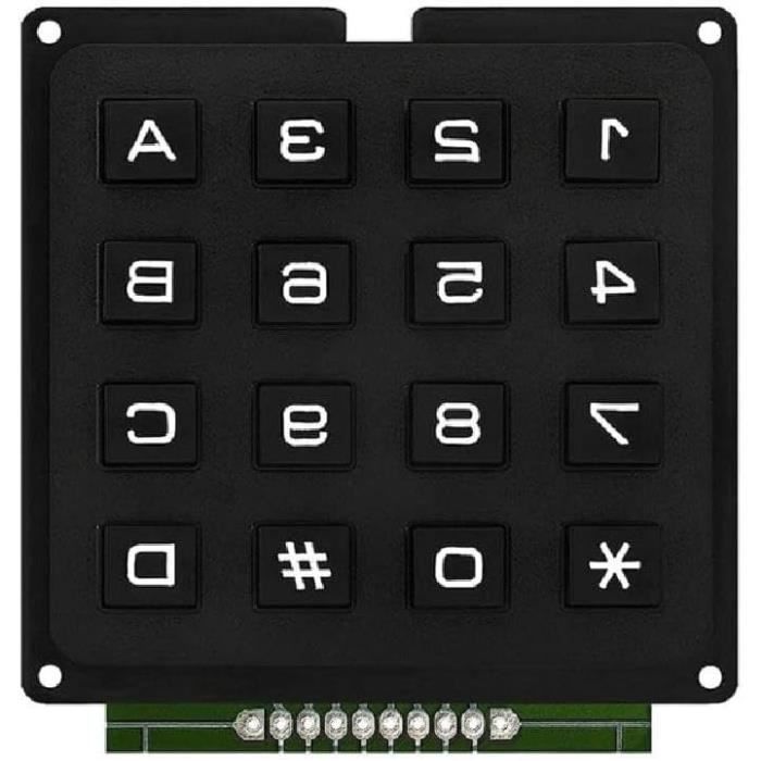 4x4 Matrixes Array 16 Button Keypad Keyboard Module 16 Key Mcu Membrane Button Keypad Bricolage