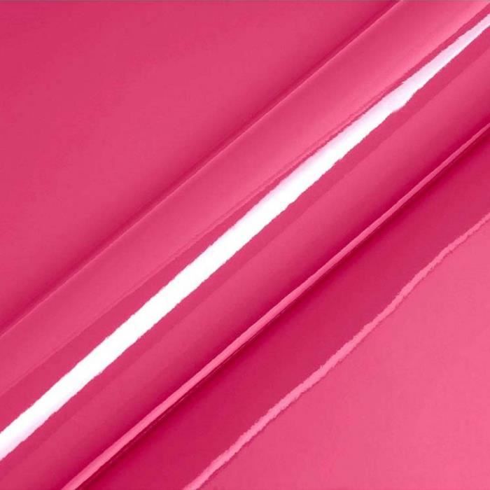 Vinyle covering - DIMEXACT - Rose brillant - 122 cm x 10 m - Colle ...