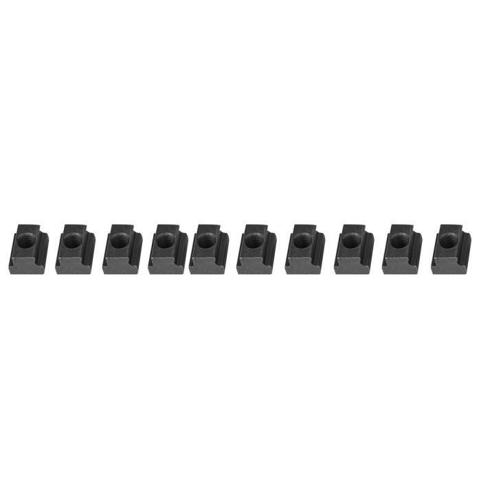 EJ.life fixation 10pcs oxyde noir grade 8.8 en acier au carbone t écrou ...