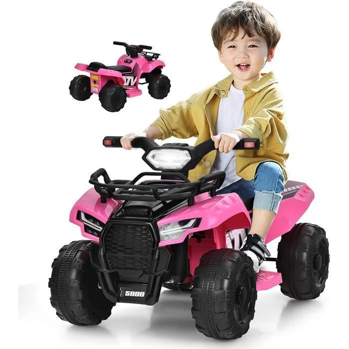 Quad Buggy Électrique Enfants 1,5-3 Ans 6V, Effets Sonores Lumineux LED ...