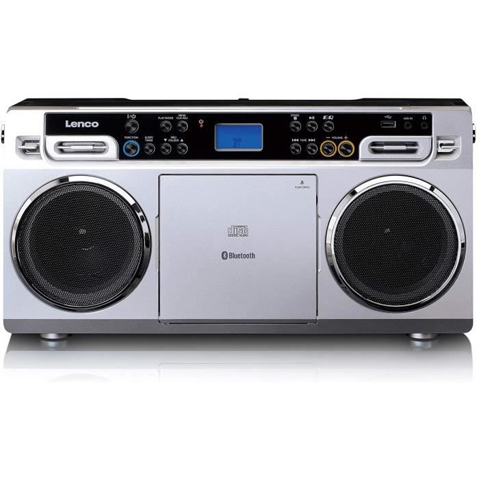 Mini chaine hifi stéréo FM CD USB AUX noir gris - Cdiscount TV Son Photo