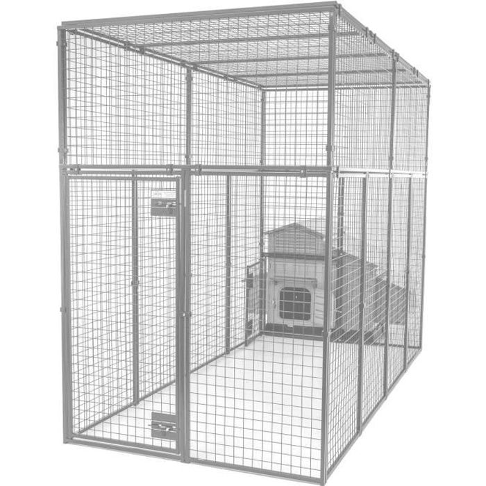 Volière extérieure et intérieure - Cage d’élevage en métal pour oiseaux ...