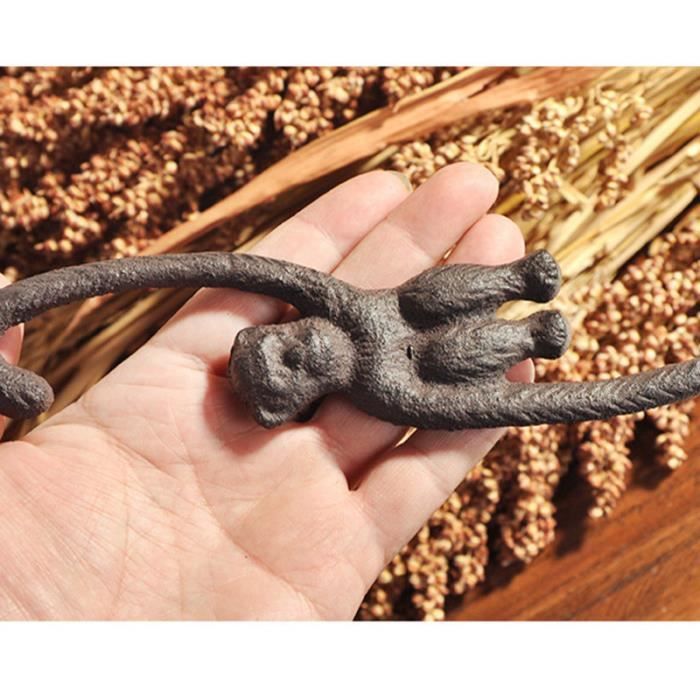 Simulation S-shape Gibbon Iron Hook Clothes Coat Hooks Hat Cap Holder ...