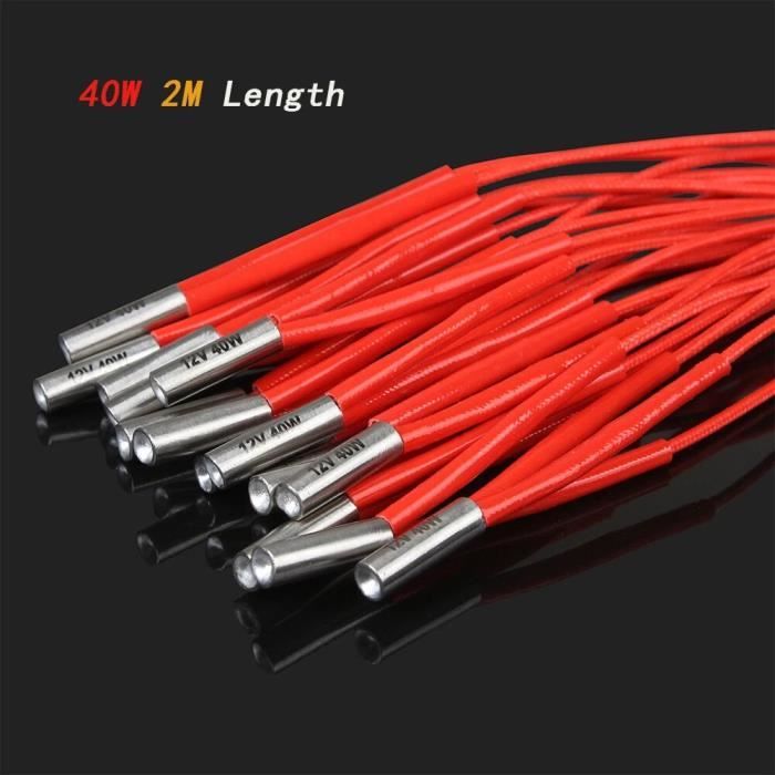 Cartouche chauffante pour imprimante 3D,12V-24V 50W 70W,tube chauffant ...