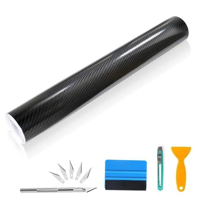 KOSHIFU 300cm x 30cm Covering Carbone en Fibre de Carbone 6D Film ...