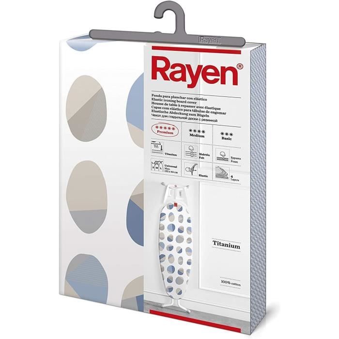 Rayen Housse pour table à repasser Universelle 4 épaisseurs: mousse ...