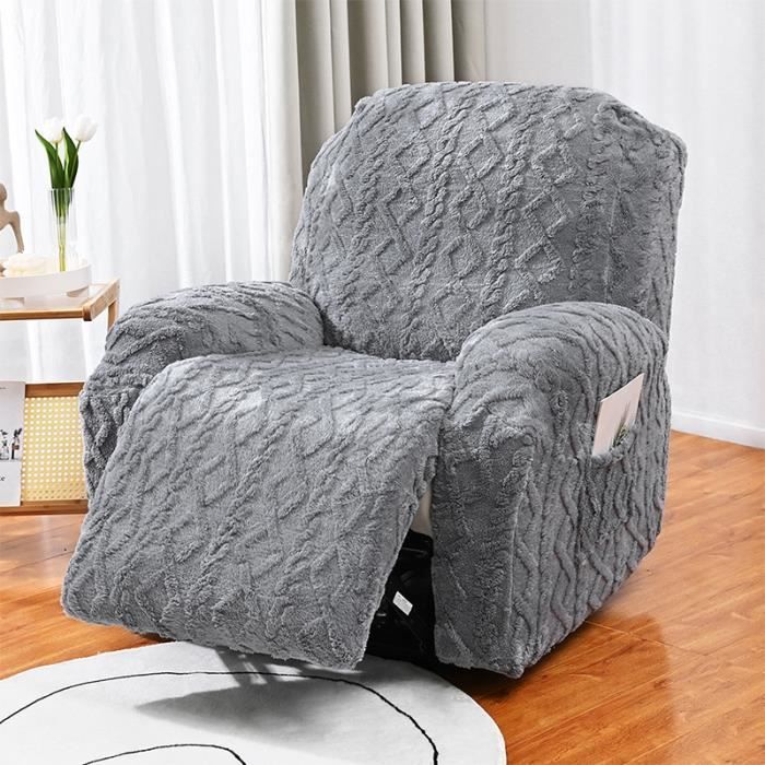 Housse De Fauteuil Relax Jacquard, Extensible 4 Pièce Housse De ...