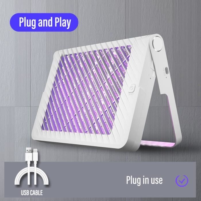 Electrique anti-moustiques,Plug and play-USB cable--Lampe UV électrique ...