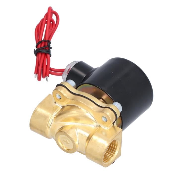 ZJCHAO Electrovanne laiton 0-1.0MPa pression 1/2 pouce connexion 12v solenoid valve - Cdiscount ...