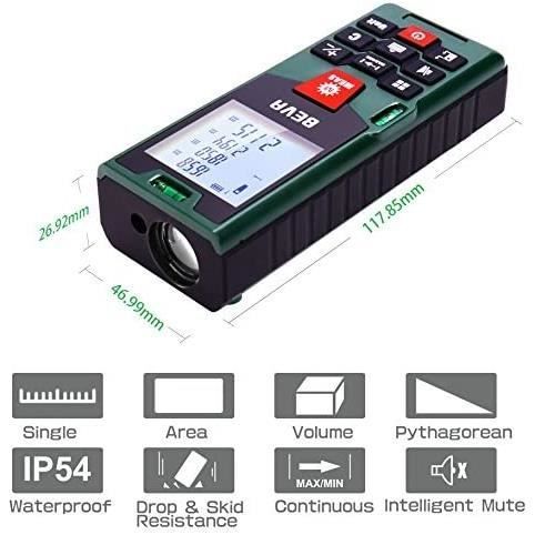 Télémètre Laser 40m High Precision Distance Lasermètre Digital Mesure ...