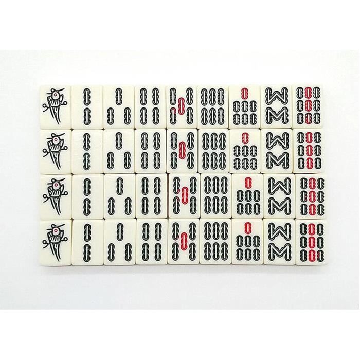 Travel Mini Mahjong Set Mahjong Chinois Avec Étui De Transport 146 ...