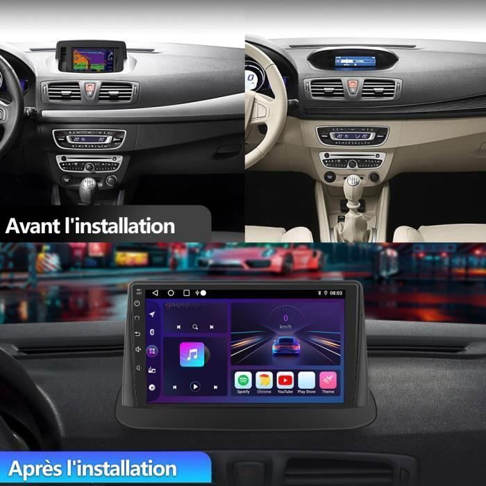 AWESAFE Autoradio Android 13 2Go+32Go pour Renault Megane 3 9 Pouces ...