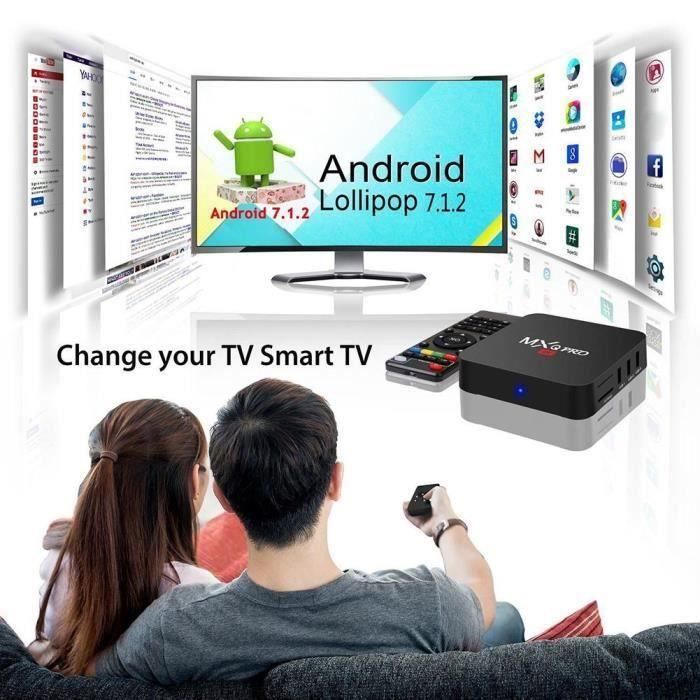 Spécifications: Android TV Box: Quad core MXQ Pro: Android 7.1 TV Box ...