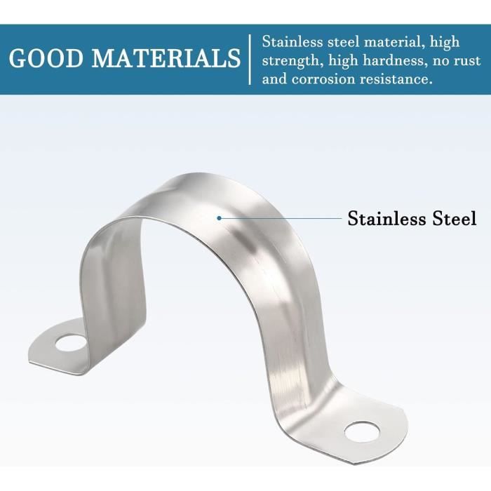 1,6 Pouce Rigide Collier De Serrage X 8 Pièces Inox Acier Tension ...