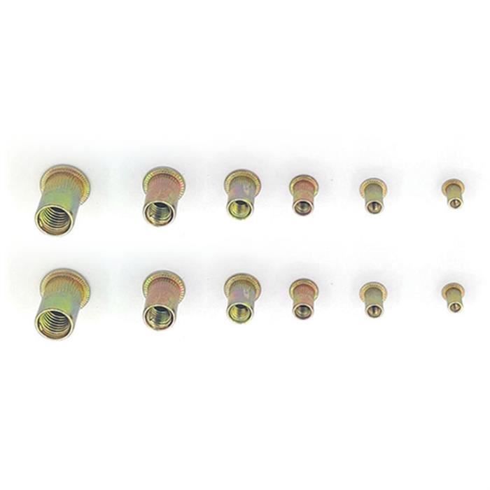 YOSOO Écrou à rivets M3‑M8 Rivet Nut Color Plated Zinc Carbon Steel ...