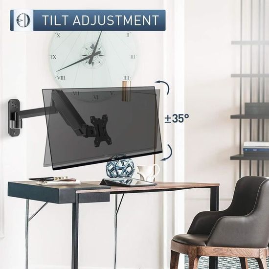 Support Mural Moniteur pour PC et TV – Écrans de 17 à 32" - Bras ...