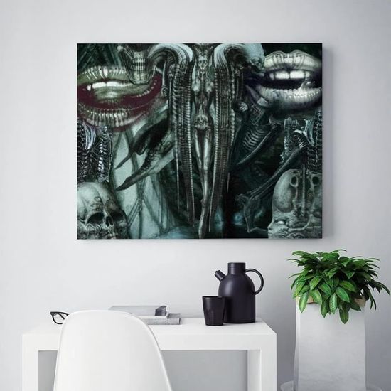 Hr Giger Li Ii Alien Horror Oeuvre Puzzle 1000 Pièces Puzzle En Bois ...