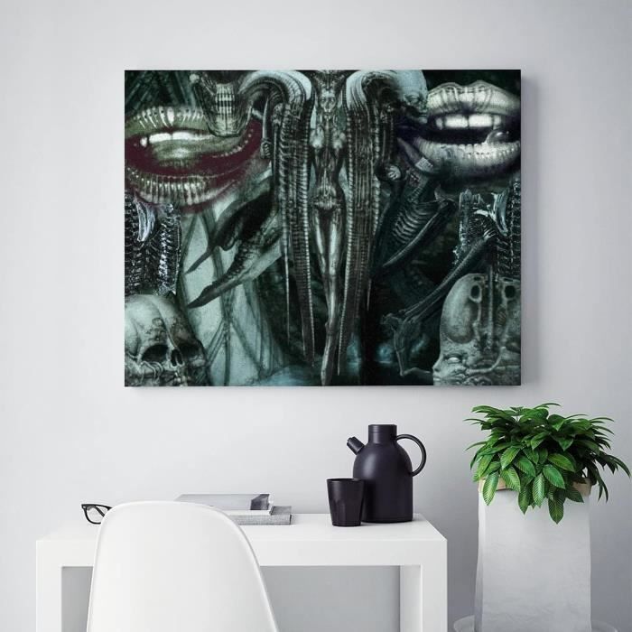 Hr Giger Li Ii Alien Horror Oeuvre Puzzle 1000 Pièces Puzzle En Bois ...