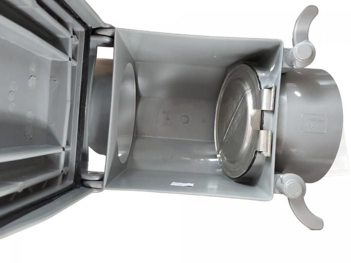 Clapet anti-retour en PVC avec niveau bulle Ø 160 à coller Avec blocage ...