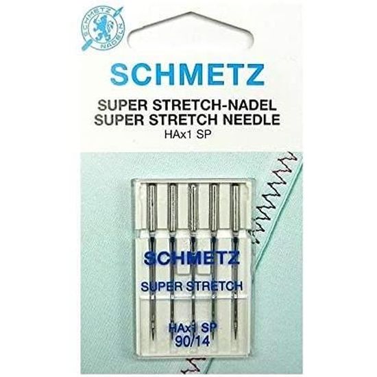 Schmetz Aiguilles pour machine à coudre, Super Stretch (HAx1SP), Taille 90/14 - Cdiscount ...