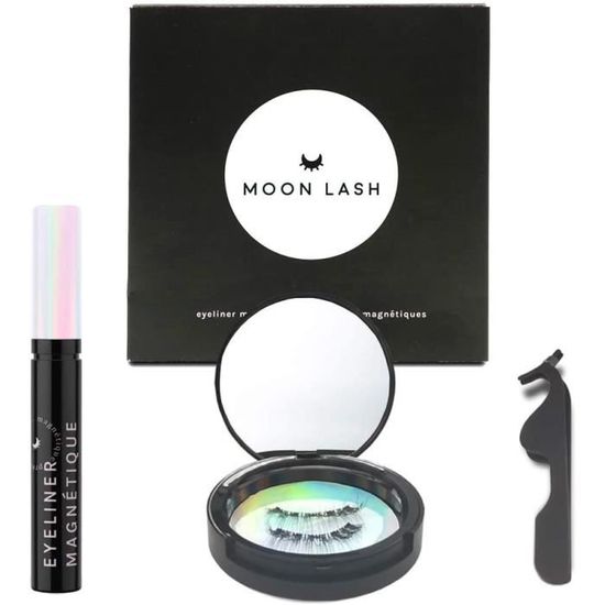 Faux cils magnetique MOON LASH Un coffret beaute femmes pour une extension cil comprenant des ...