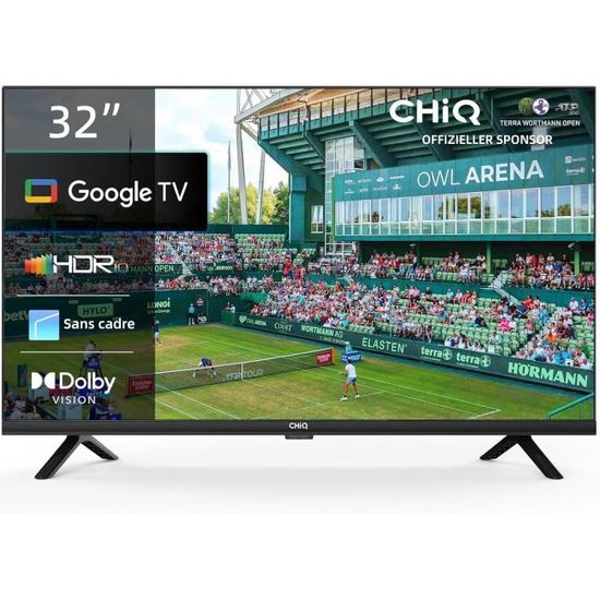 CHiQ Smart TV 32 L32G7V Google TV HD Conception sans Cadre - Cdiscount ...