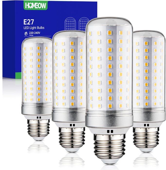 Ampoule LED E27 Blanc Chaud 3000K 25W 2500LM Ampoules E27 LED quivalent 200W Lampe Halogne ...
