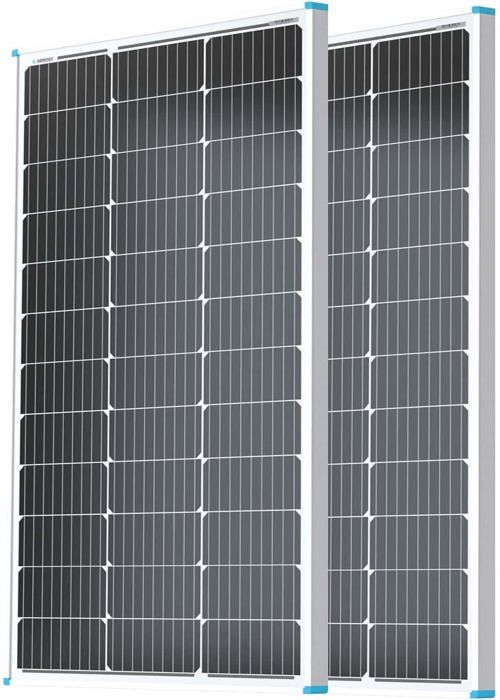 Renogy Panneau Solaire 200W 12V Module Monocristallin, 2 X Plaques Solaires 100W, Haute ...