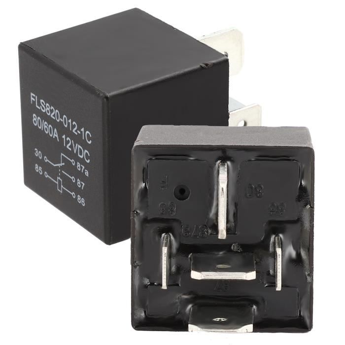 Akozon Relais solénoïde 80A 2pcs Contacteur de Relais Solénoïde de ...