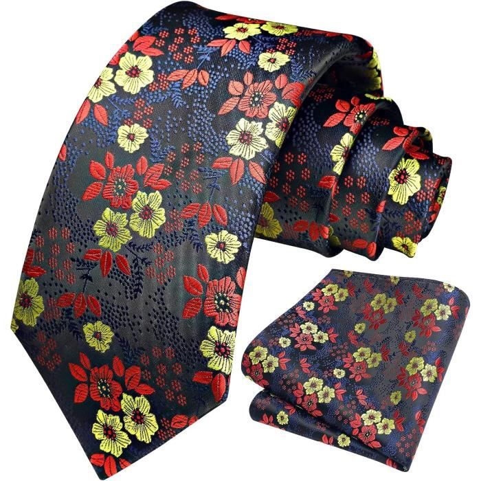 Cravate Homme Mariage Cravate À Carreaux-Pied-De-Poule Et Mouchoir La ...