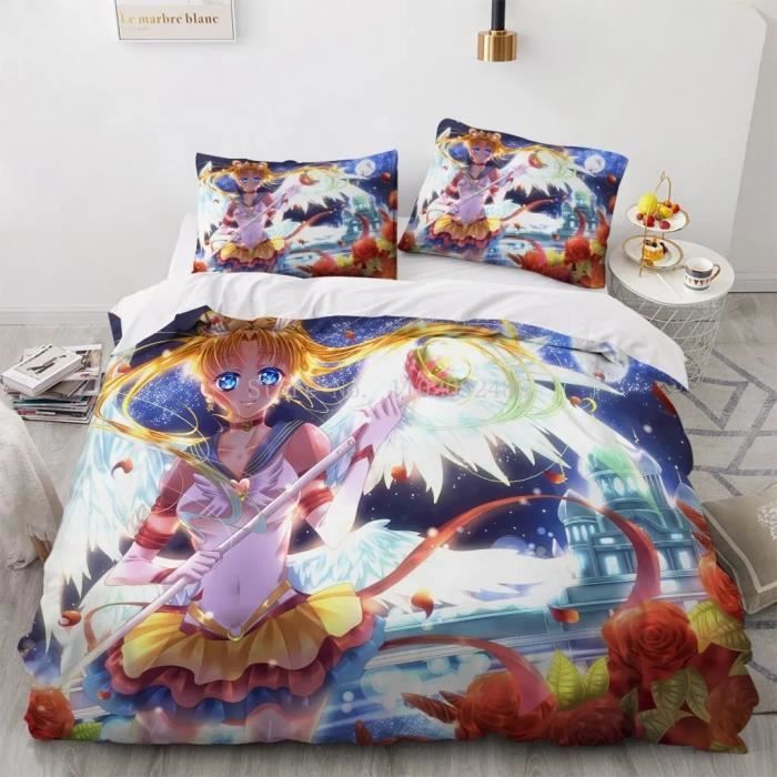 Verser12 - AU simple (2 PC) - Parure de lit imprimée en 3D pour filles ...