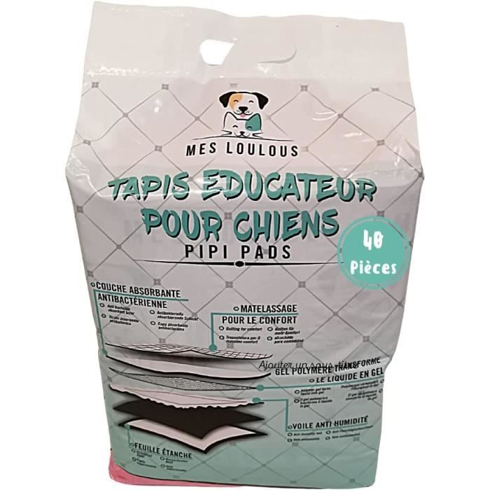 40 tapis absorbants pour pipis d'animaux éducateurs de propreté Kits ...