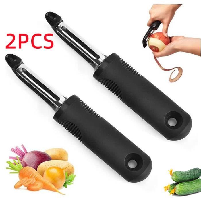 Éplucheur,Éplucheur à légumes Multifonction en Inox,Poignée Ergonomique ...