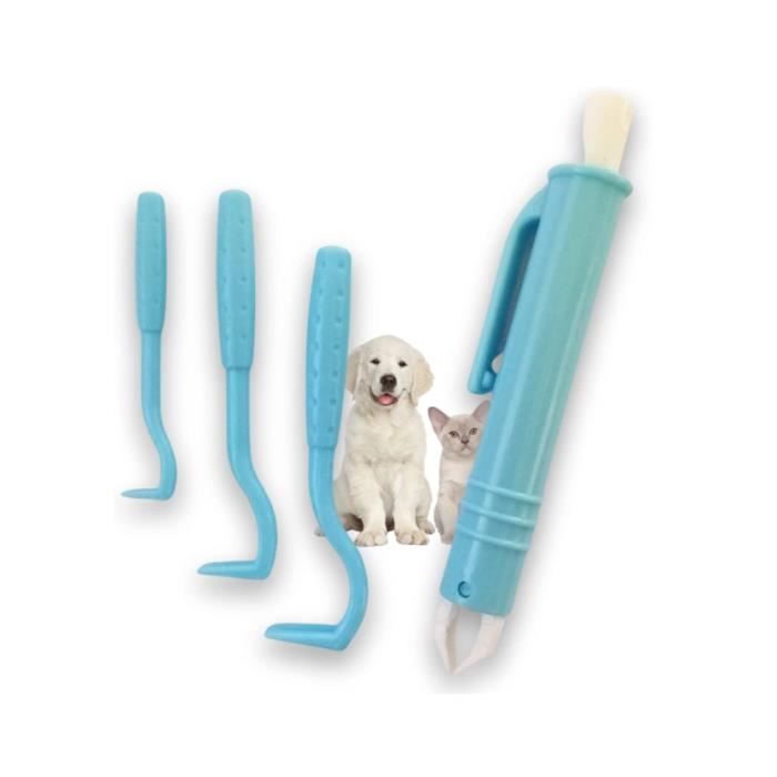 Tire Tique Pince a Tique et Crochets Anti tiques pour Chat Chien Humain ...