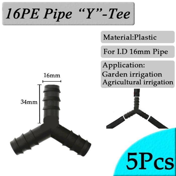 Tuyau d'arrosage,Connecteurs de tuyaux d'arrosage en PE,16 à 20,25mm,5 pièces,connecteur droit ...