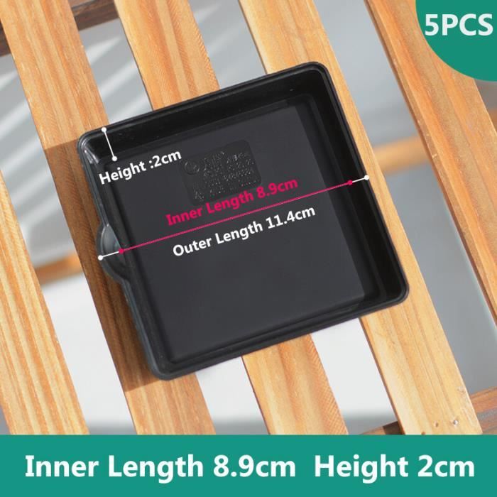 Pot de fleur,plateau de Pot rectangulaire épais, palette en plastique ...