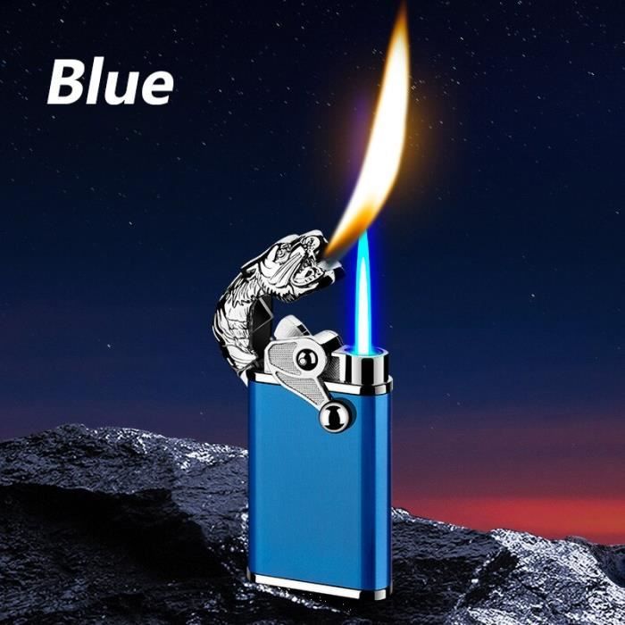Briquet Crocodile dauphin en métal à flamme bleues nouveau briquet ...