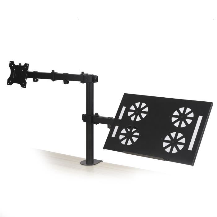 SUPPORT ECRAN PC Double pour Moniteur 13-27 Pouces LED et LCD, Support ...