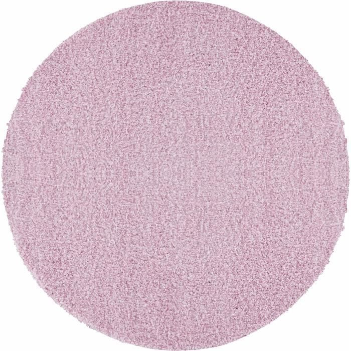 Tapis Rond Pour Le Salon, Design Uni À Poil Long, Moderne Et Moelleux ...